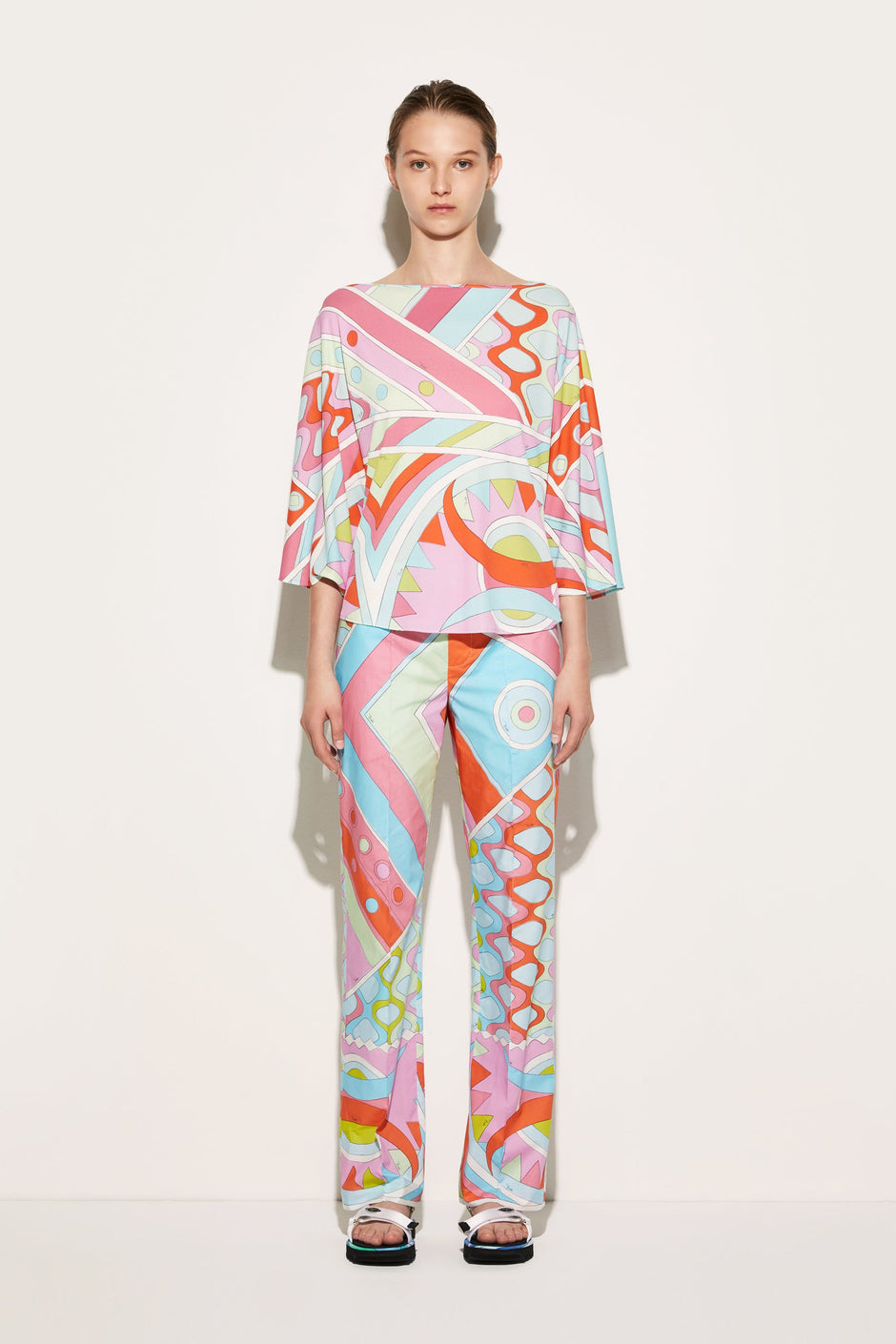 Pucci top: geometric print top & more prints | Pucci
