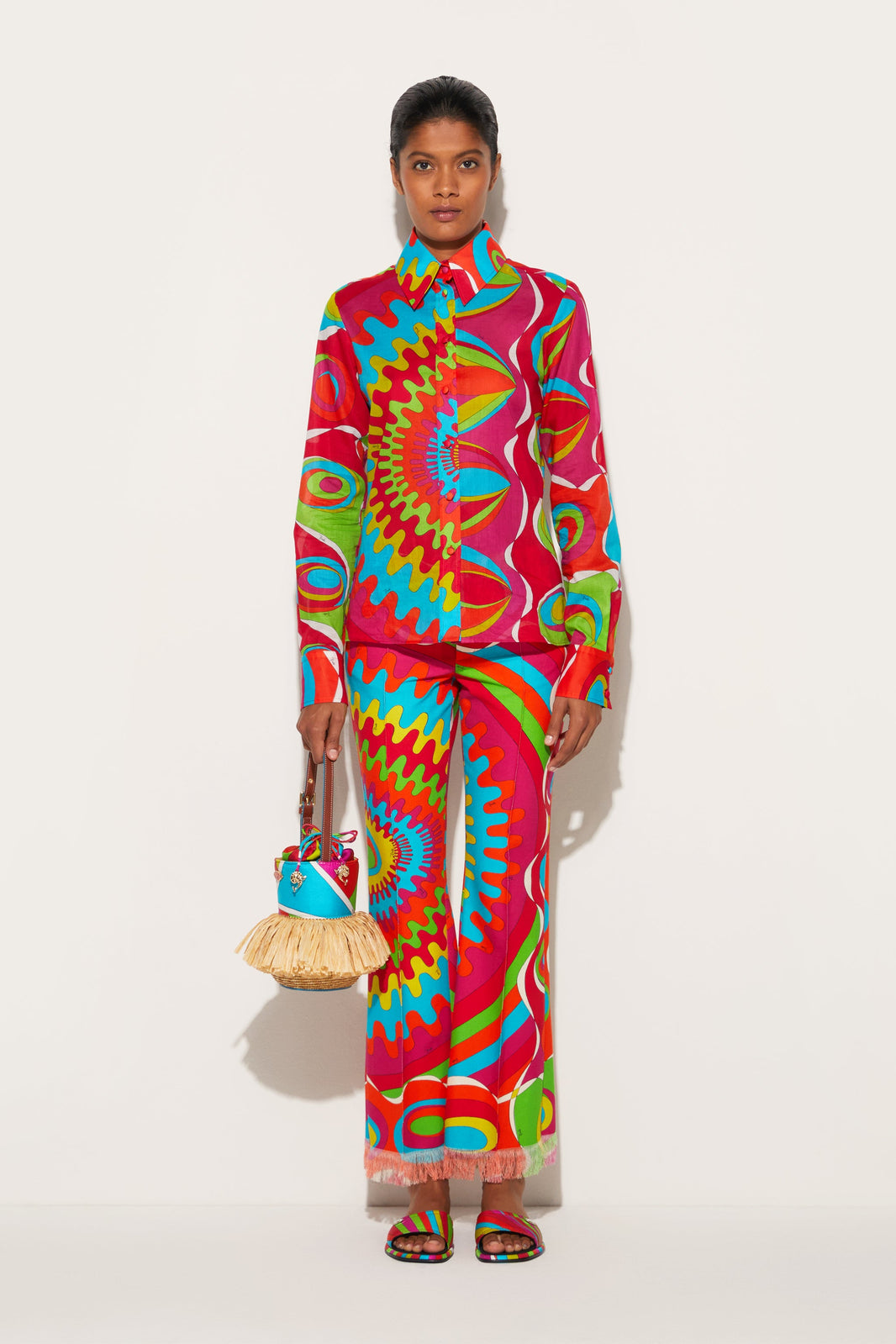 Pucci top: geometric print top & more prints | Pucci