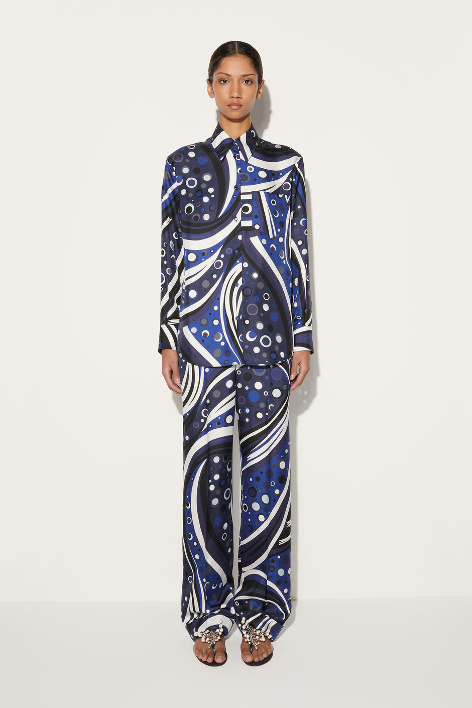 Pucci top: geometric print top & more prints | Pucci