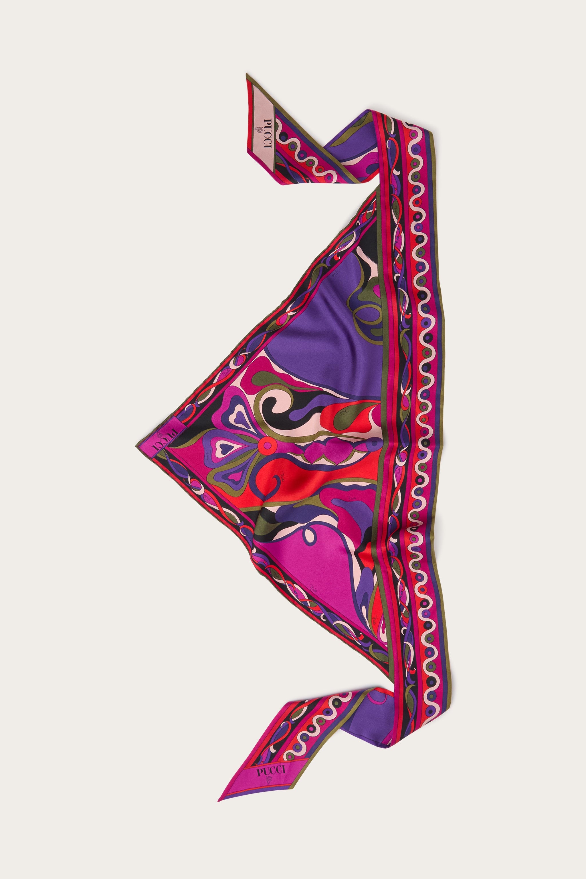 Orchidee Print Silk Twill Scarf – PUCCI Online Store