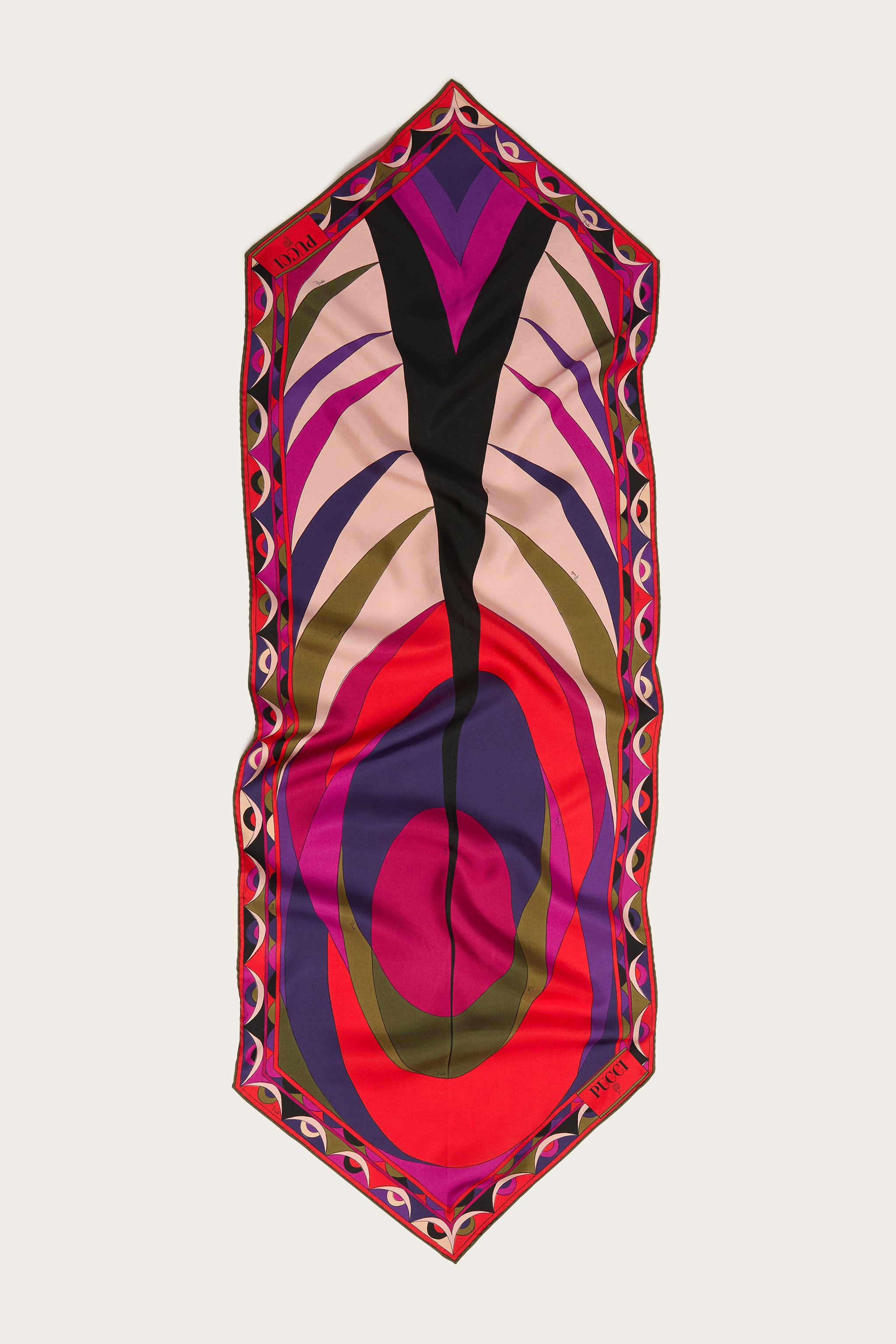 Volute Print Silk Losange – PUCCI