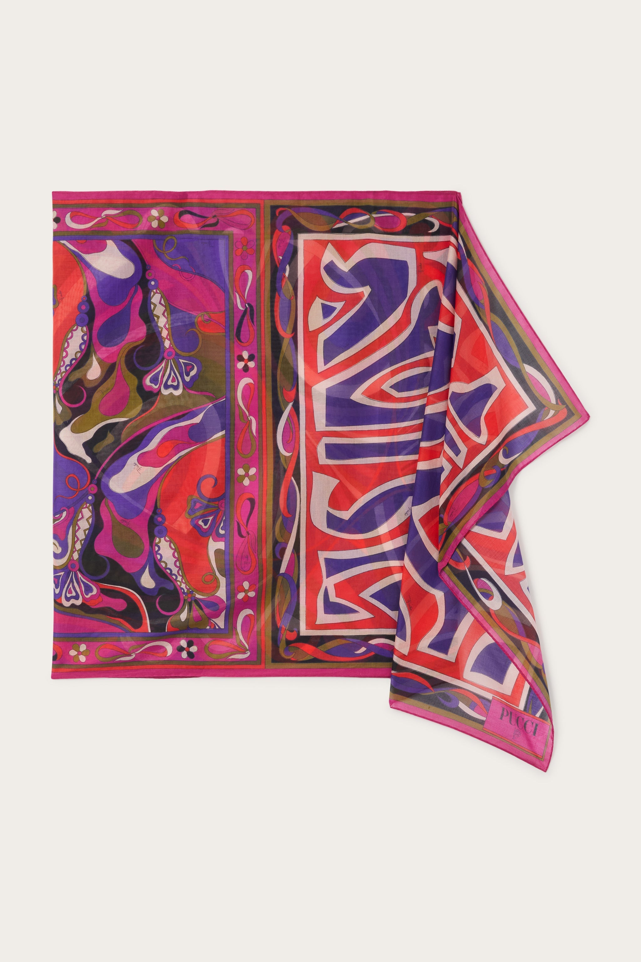 Sarong with Mixed Prints – PUCCI Online Store