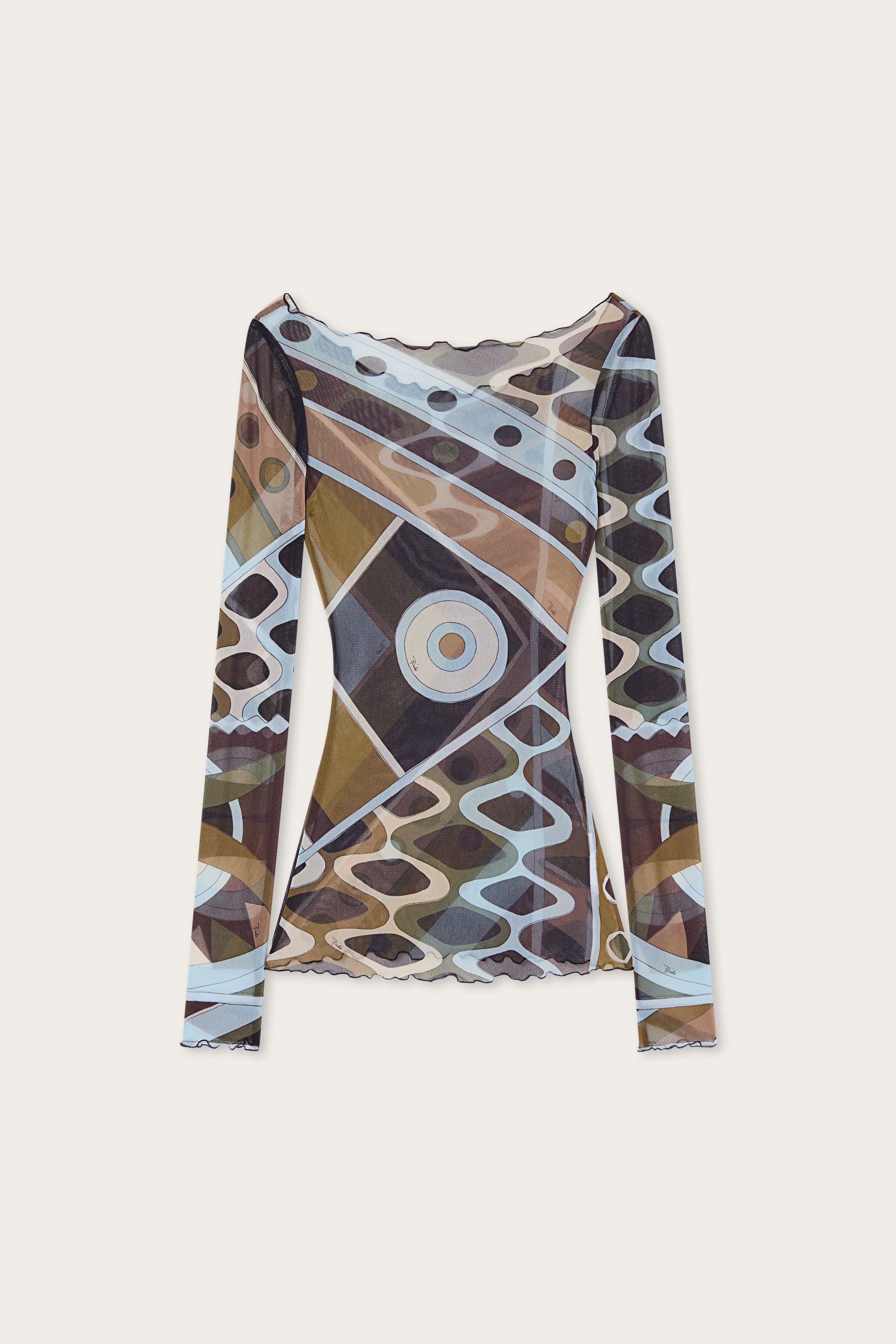 Vivara Print Tulle Top – PUCCI