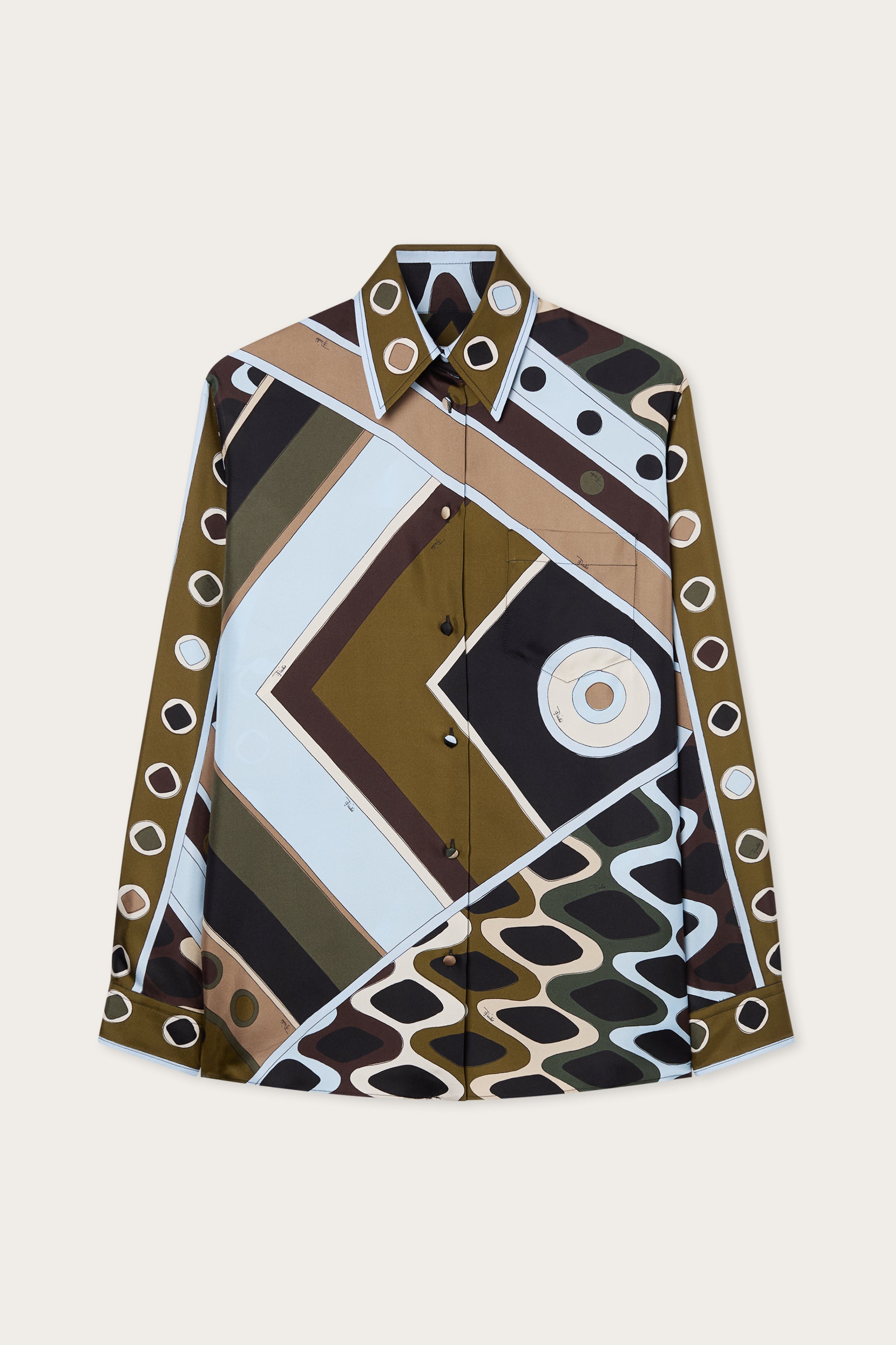 Vivara Print Silk Shirt – PUCCI